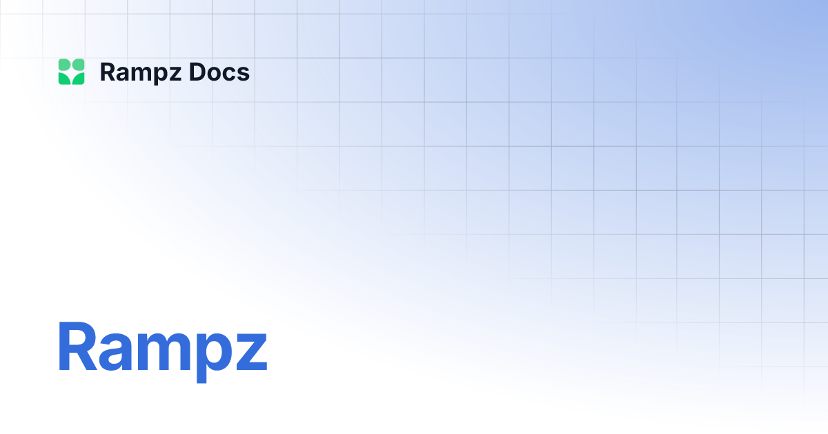 Rampz | Rampz Docs